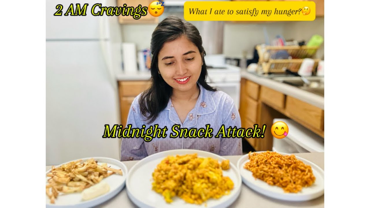 2 AM Cravings: Midnight Snack Attack! 🍟🌶️🍝 What I Ate to Satisfy My ...