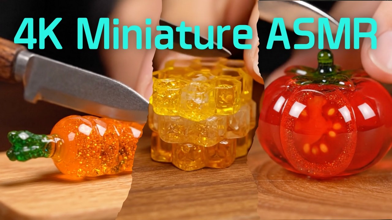[4K ASMR] The Most Satisfying Collection of Miniature Cutting 🔪🍓 | 미니어처 ...
