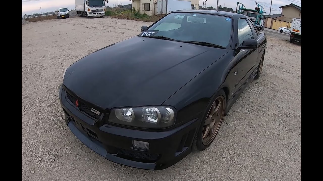 1998 NISSAN SKYLINE R34 25GT TURBO MT #2100596 - YouTube
