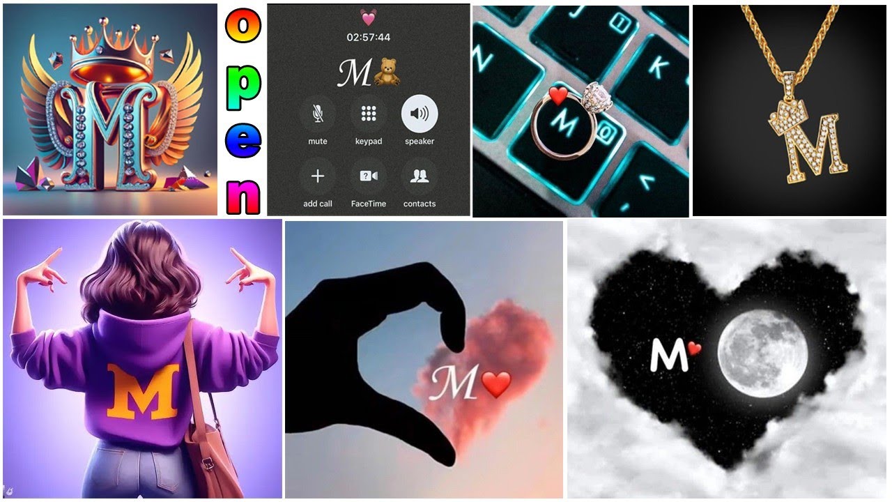 M alphabet dp for whatsapp || M stylish letter photo & wallpaper img ...
