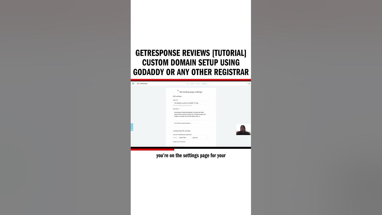 GetResponse Reviews [Tutorial] Custom Domain Setup Using GoDaddy Or Any Other Registrar - YouTube