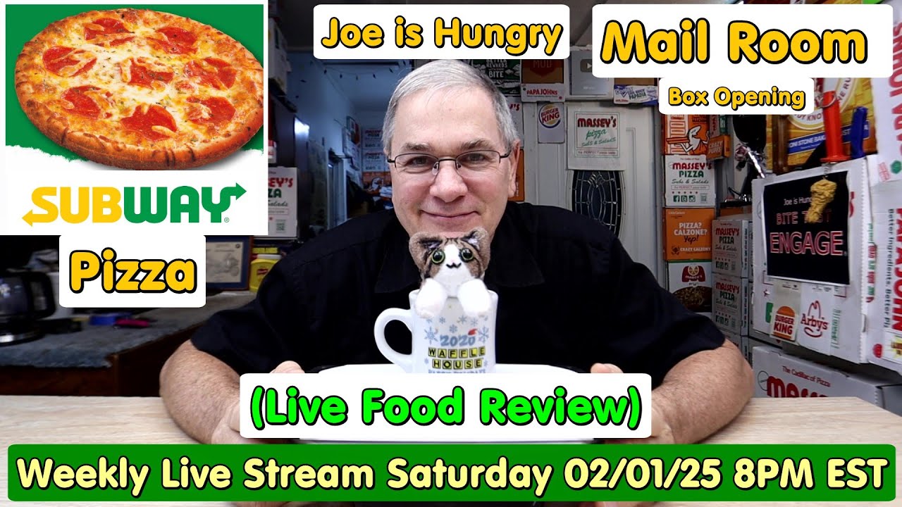Joe is Hungry Live Stream (Live Food Review)! Subway Pepperoni Cheese ...