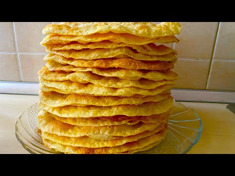 Ən ideal napolen tortu ucun yuxalar/Коржи для торта Наполеон