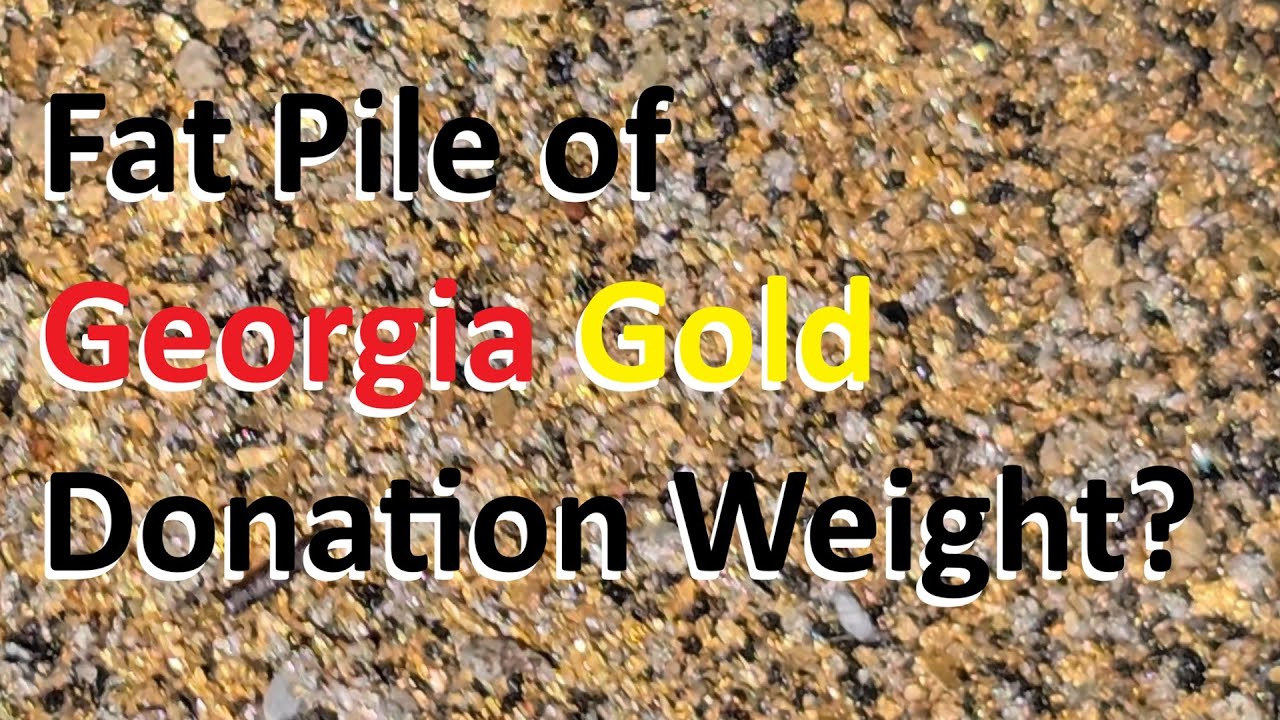 I mined a fat pile of GEORGIA powder GOLD. Can you guess how much? # ...