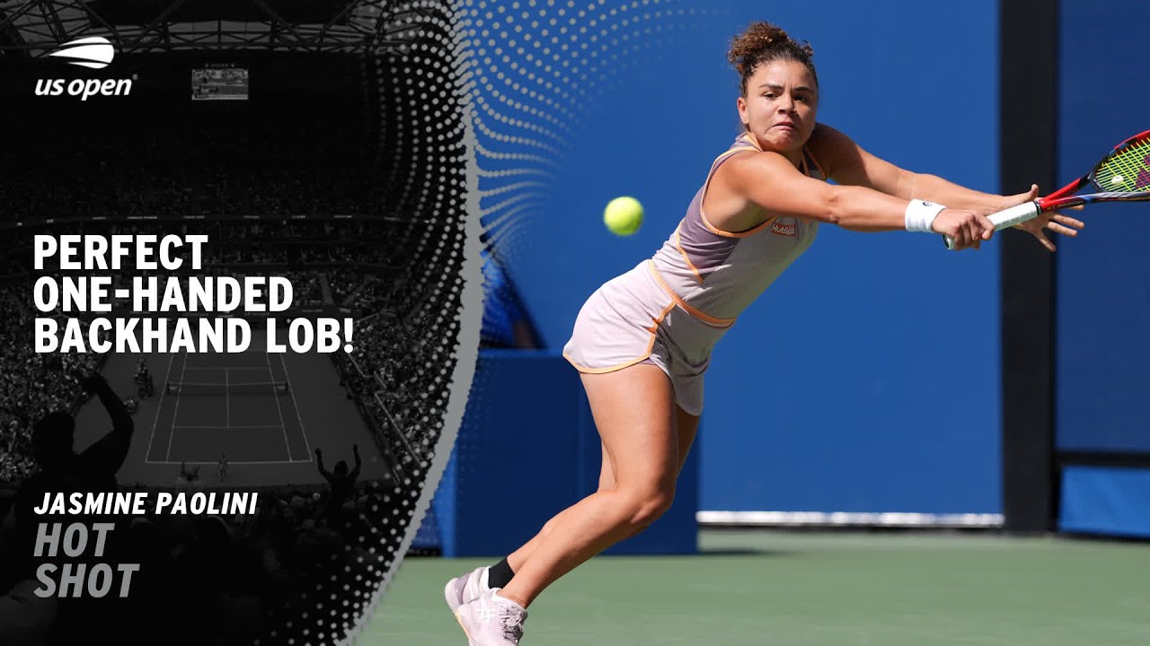 Jasmine Paolini's Beautiful Backhand Lob! | 2024 US Open - YouTube