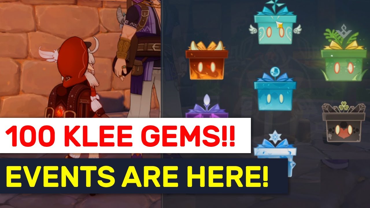 100 Daily Klee Primogems! News Events Are Available Now! | Genshin ...