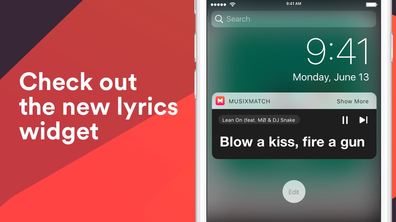 Musixmatch 6.5.0 new redesigned widget - YouTube