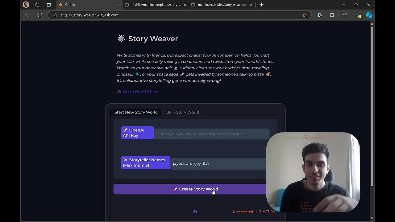 Story Weaver: A multiplayer game built with mahilo! - YouTube
