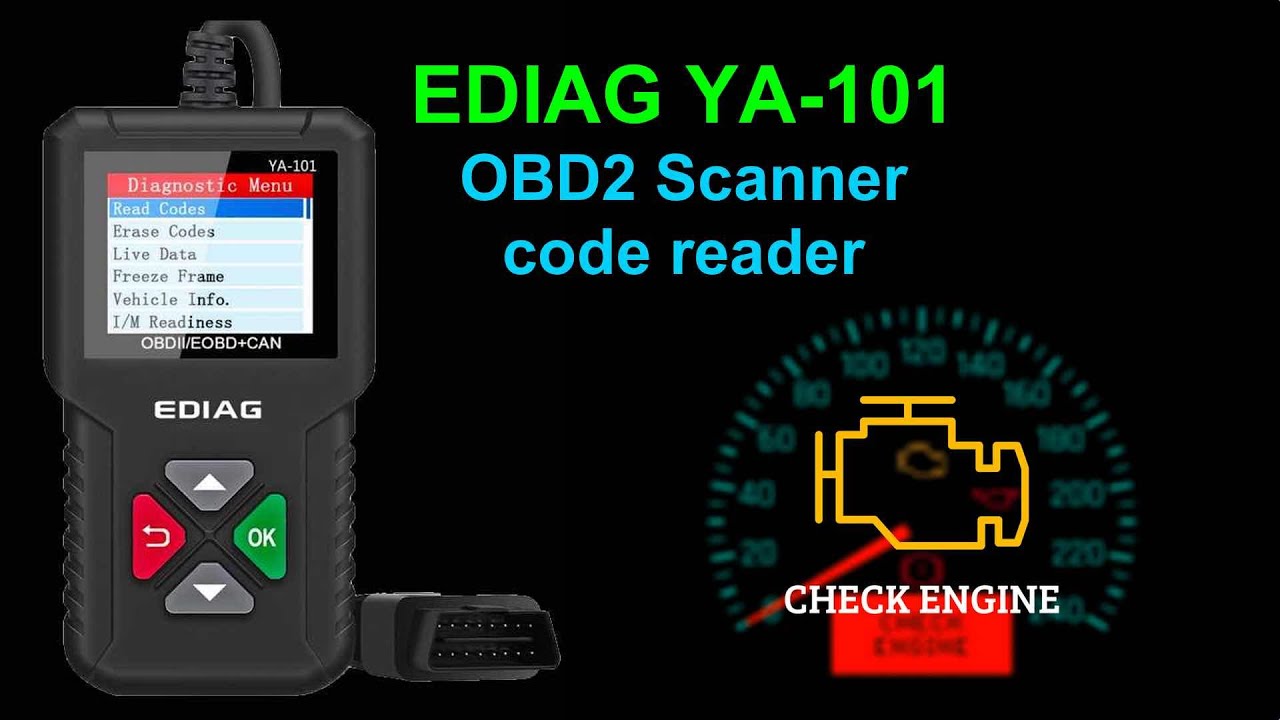 Ediag YA-101 OBD2 scan tool review - YouTube