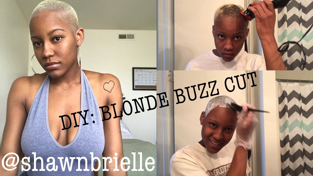 Diy Watch Me Shave My Head And Bleach It Platinum Youtube
