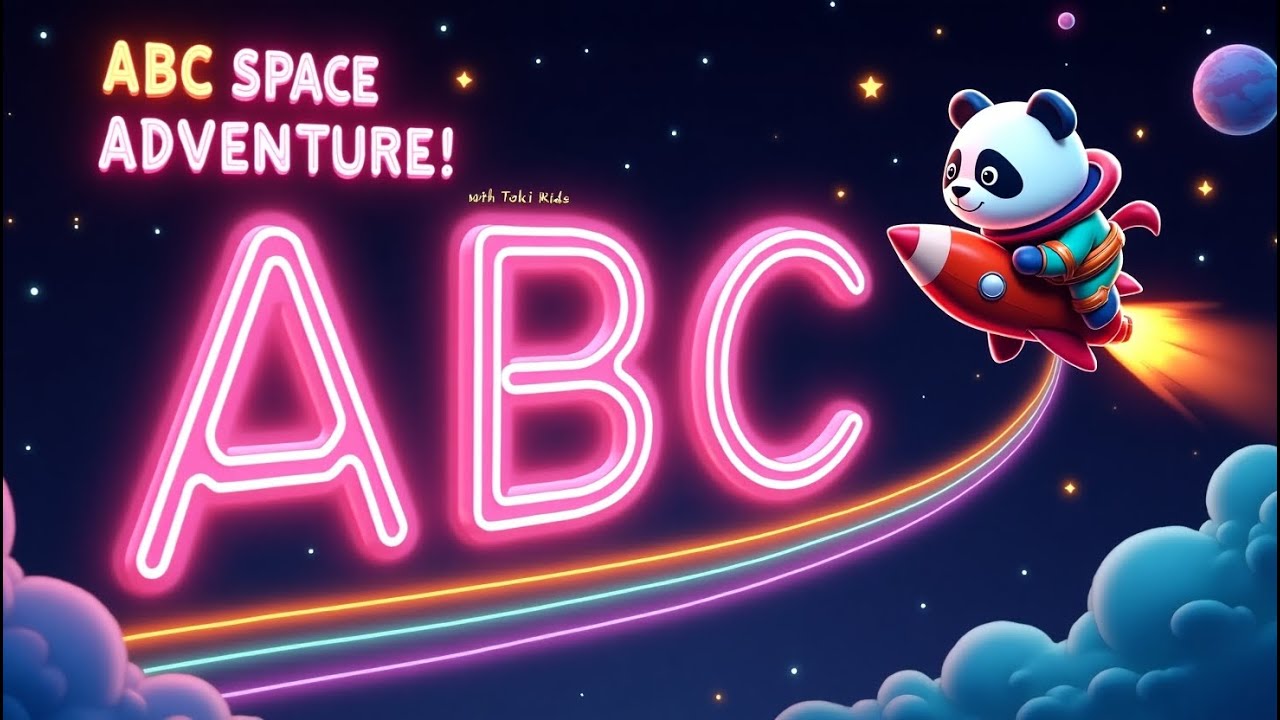 Learn ABC with Astronaut Panda 🐼🚀 | Alphabet Song for Kids | Toki Kids ...