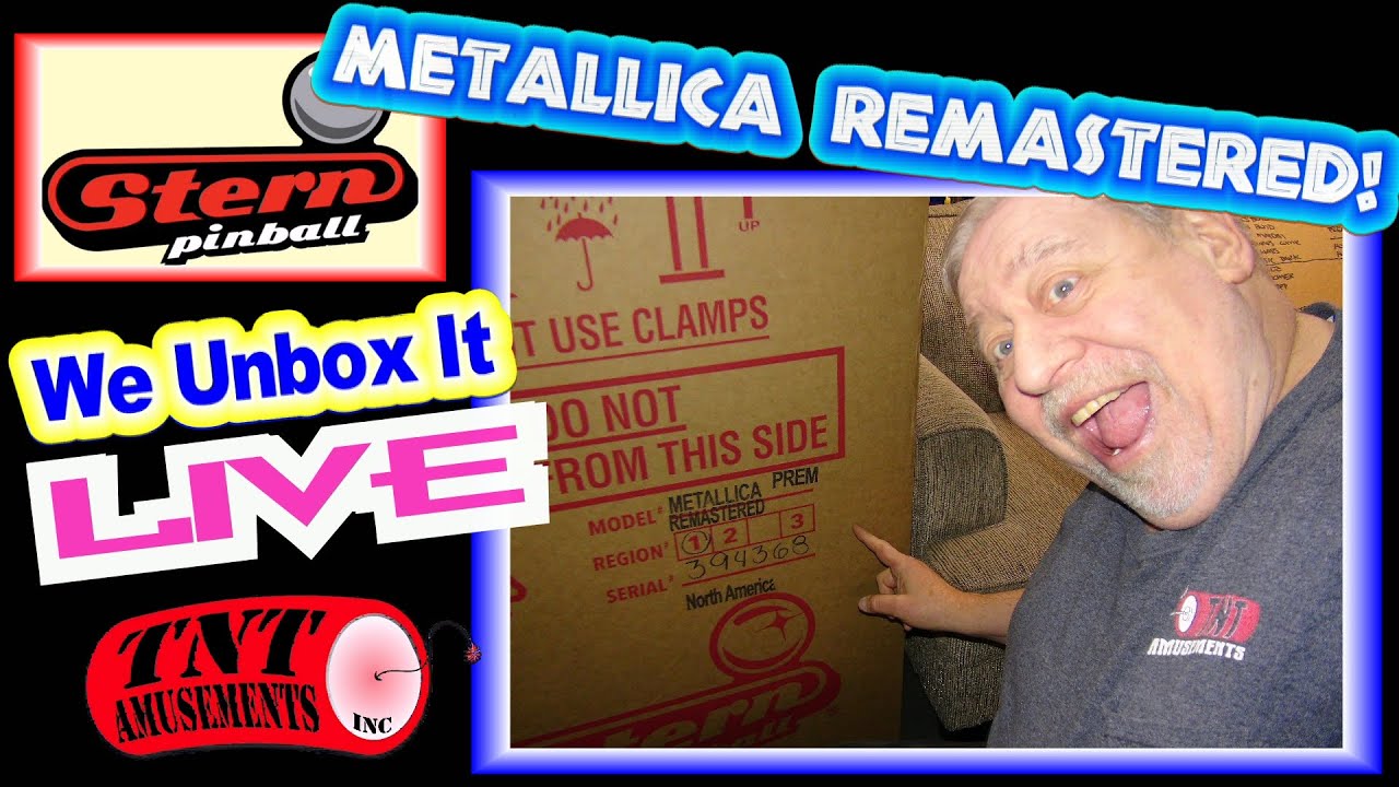 We unbox a new Stern METALLICA Premium Pinball-Plus TWO Black Holes ...