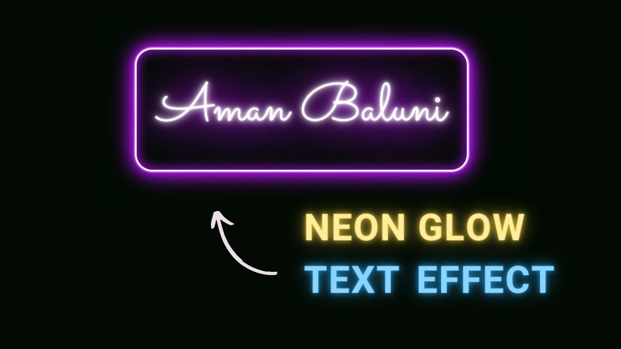 Neon Glow Text Animation Using Html And Css Css Text Animations Youtube 9211