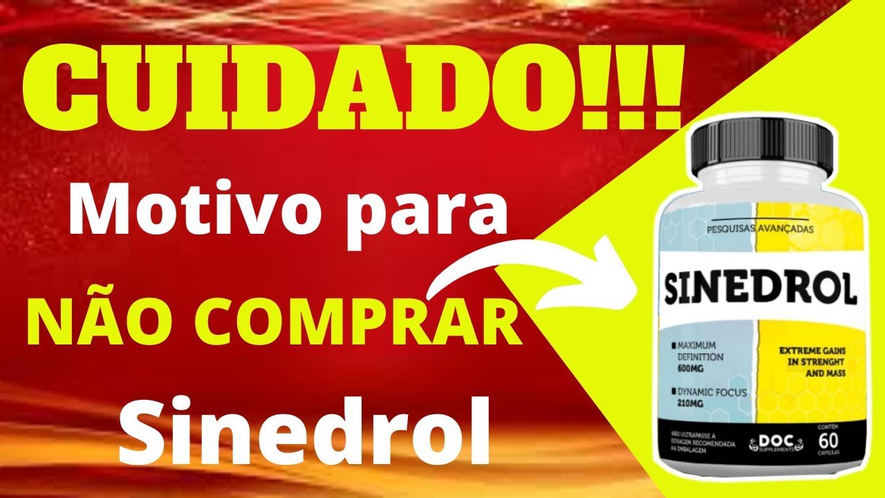 Sinedrol para que serve? Sinedrol o que é? Sinedrol como tomar ...