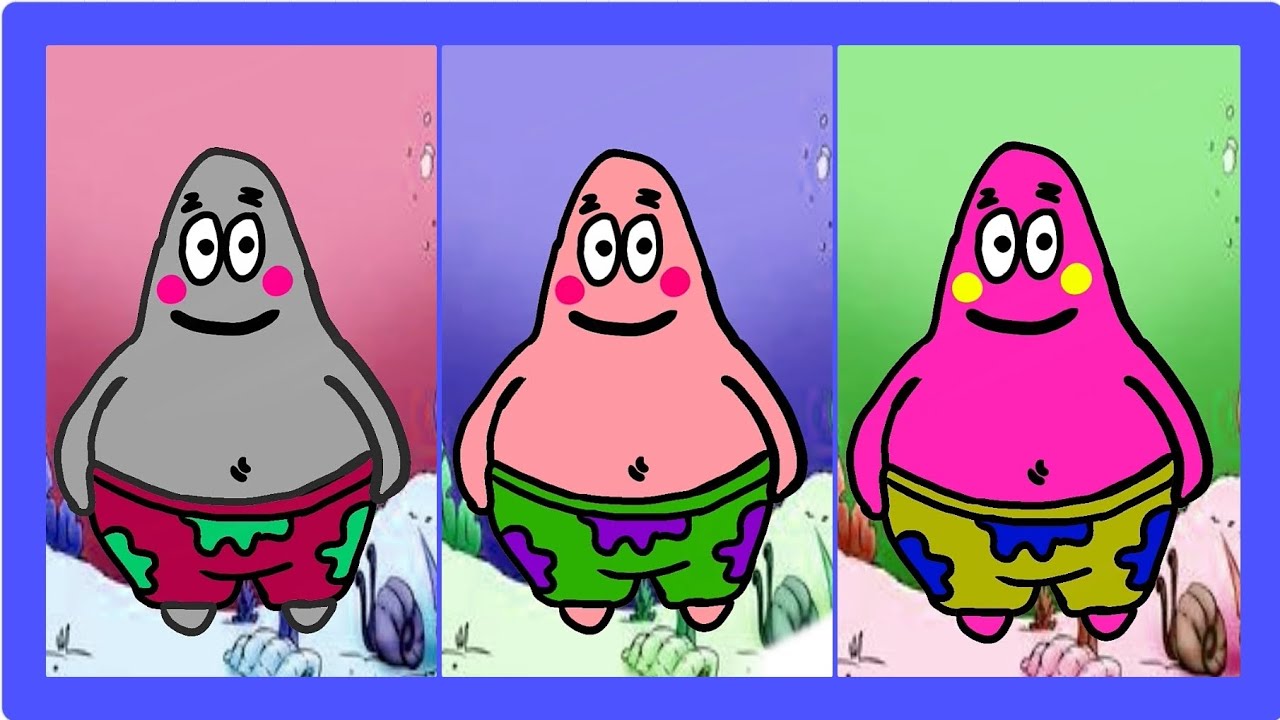 Patrick Cartoon Drawing, Toddler Learning Video Drawing | Art Drawing ...