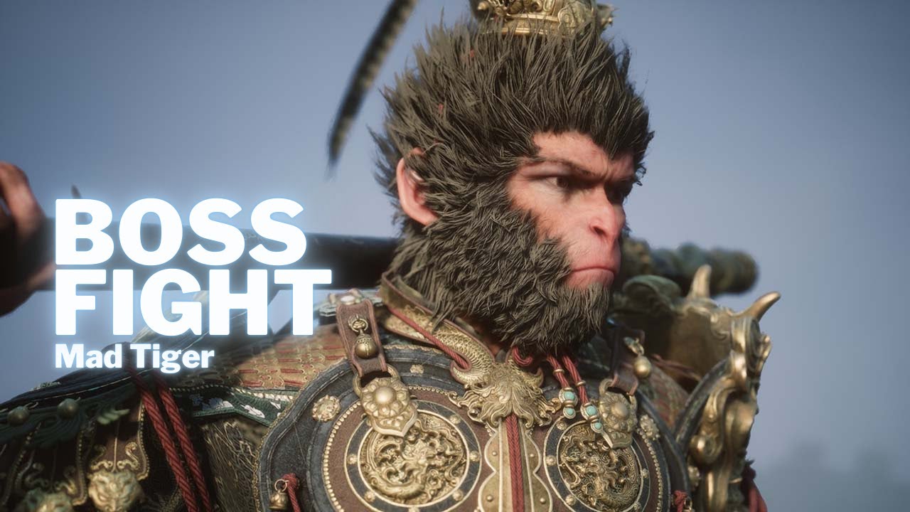 Black myth WUKONG The Mad Tiger Boss fight - YouTube