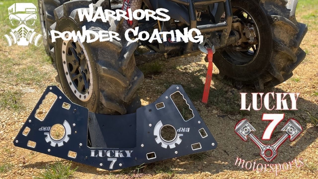 Can Am Renegade | Lucky 7 Rear Rack | Warriors Powder Coating - YouTube