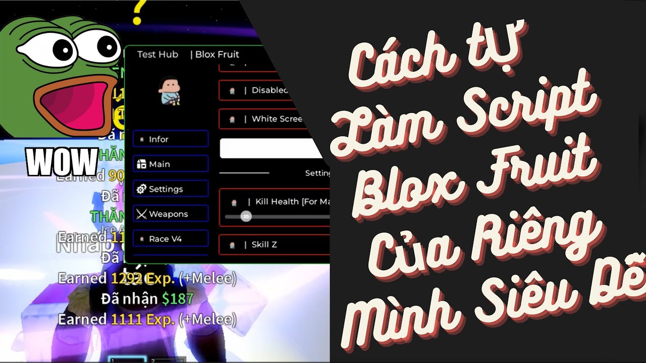 Cách Tạo Script Blox Fruit Update 21 Full Chức Năng Siêu Vip - Auto Fram Level, Auto Rave V4 ...