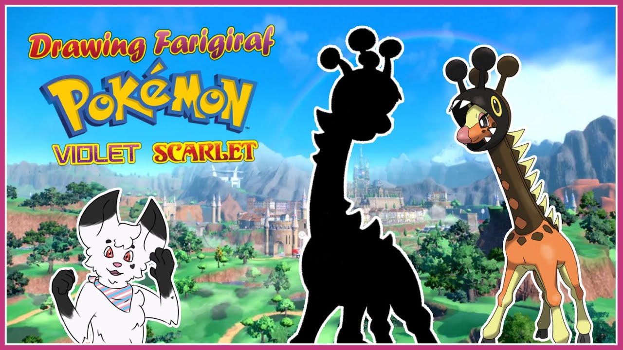 Drawing Farigiraf - Pokemon Violet and Scarlet (No Spoilers) - YouTube
