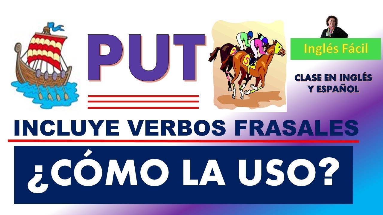 THE MEANINGS OF PUT, EXPLAINED IN ENGLISH AND SPANISH - INGLÈS FÀCIL ...