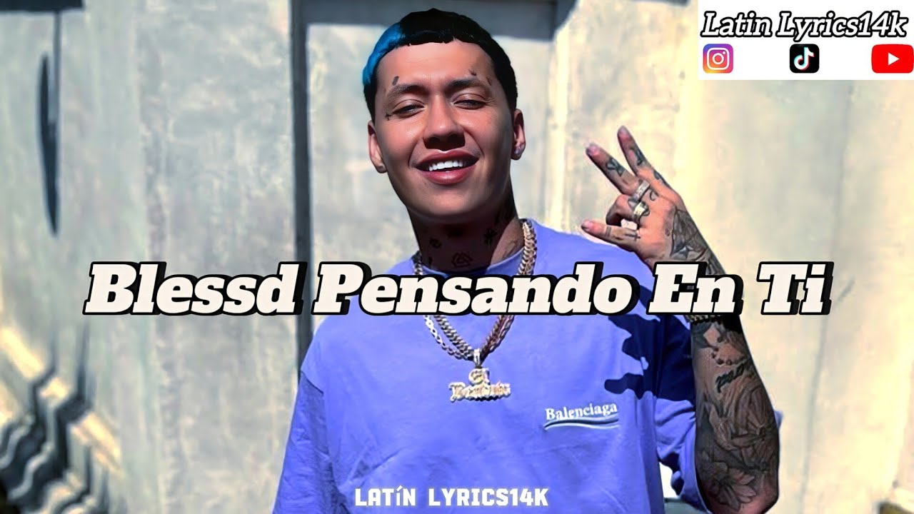 Blessd - Pensando En Ti (Letra/Lyrics) - YouTube