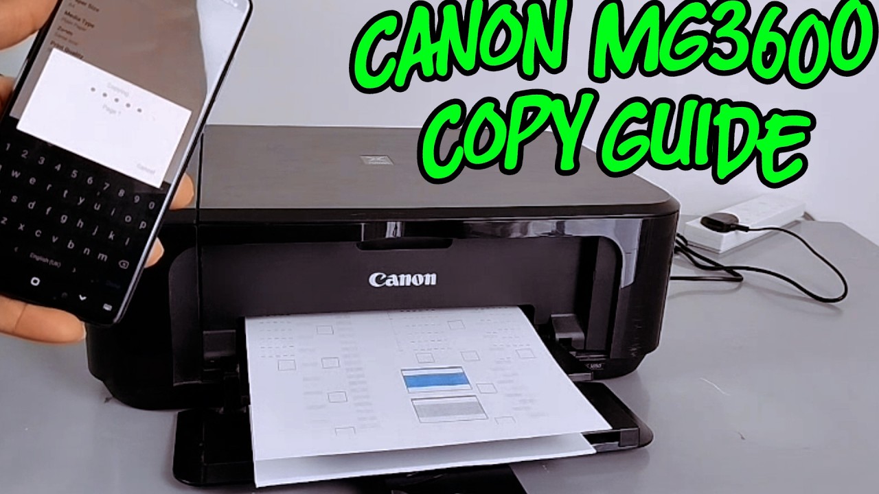 Canon Pixma MG3650/3600 Copy & Printing Password: How to Find It & Copy ...