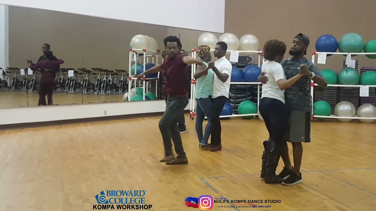 COLLEGE STUDENTS, LEARNING KOMPA DANCE.... WITH CLAUDEL .. #KONPA # ...