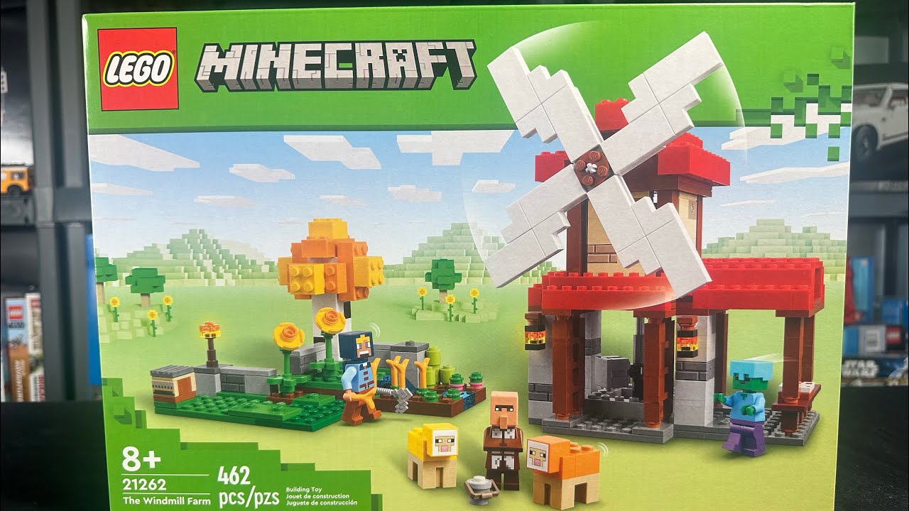 LEGO Minecraft 21262 "The Windmill Farm" Set review !! - YouTube