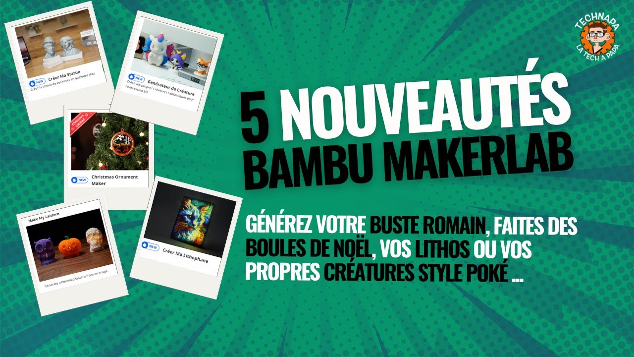 Je vous présente 5 Nouveautés Bambu Makerlab - YouTube