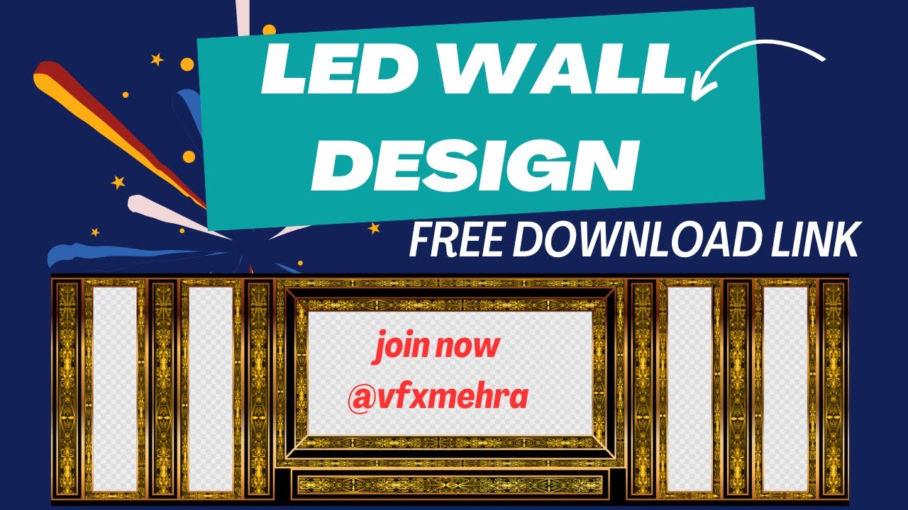 Led Wall Design Free Download Join @vfxmehra /एलईडी wall डिजाइन मुफ्त ...