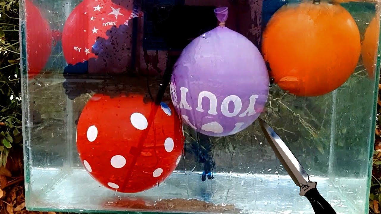 EXPERIMENT: colour balloons underwater - YouTube