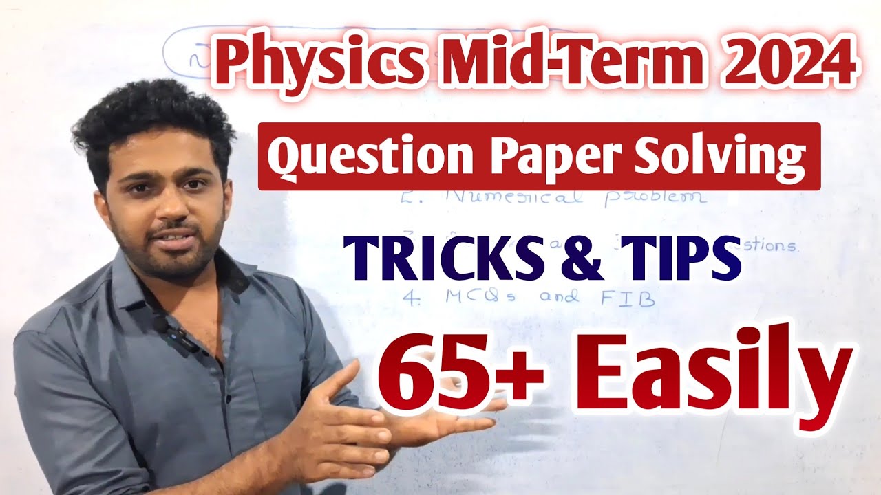 Score easily in tomorrow's Physics exam | 1st PUC & 2nd PUC Physics mid term exam 2024 - YouTube