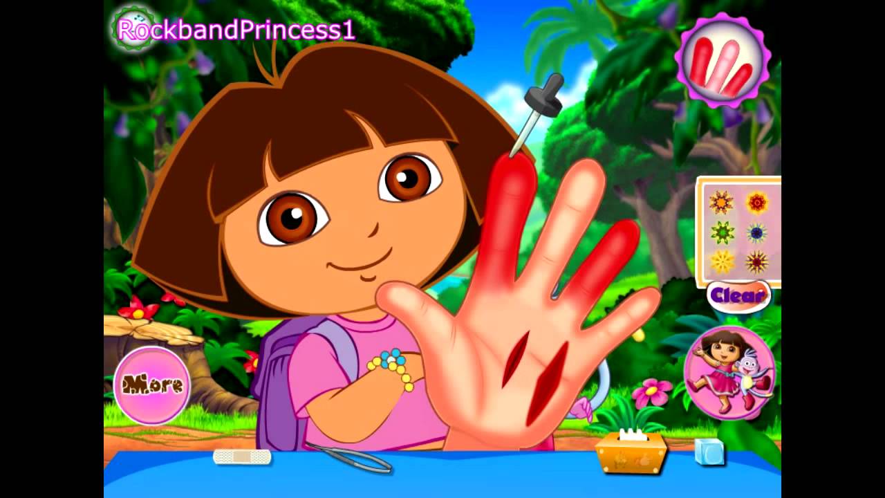 Dora The Explorer Online Games Dora Hand Surgery - YouTube