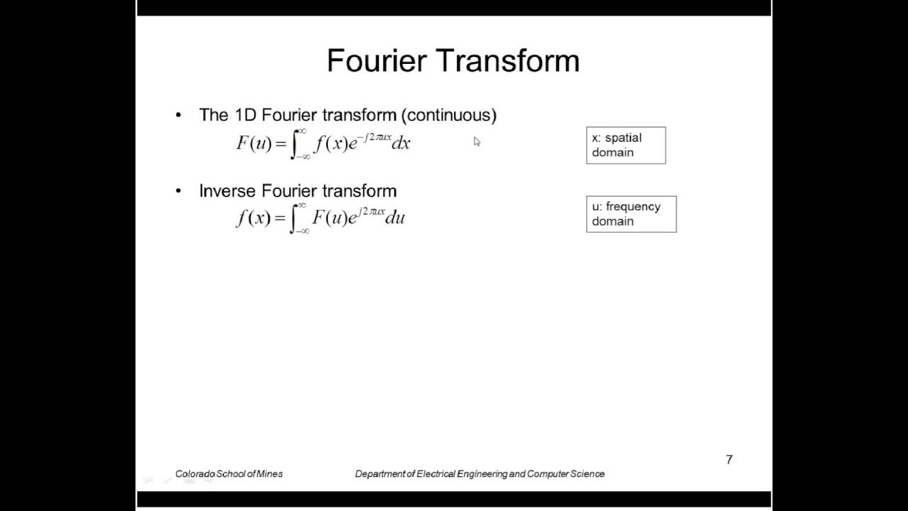 EGGN 510 - Lecture 08-1 Fourier Transforms - YouTube