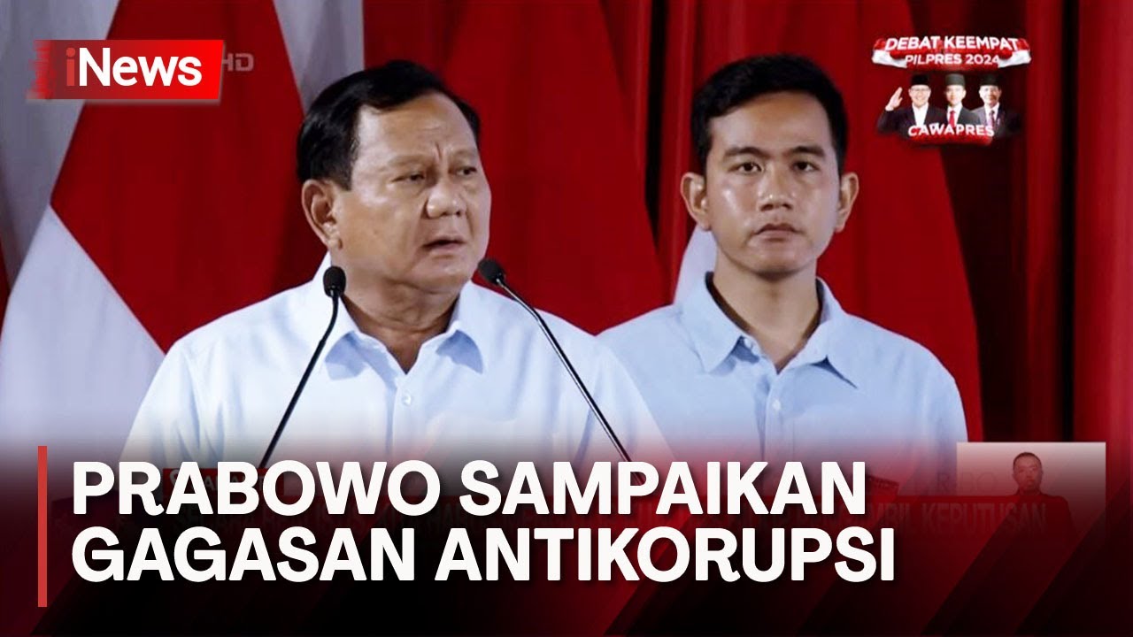 Kompak Berkemeja Biru, Prabowo-Gibran Adu Gagasan Antikorupsi - YouTube