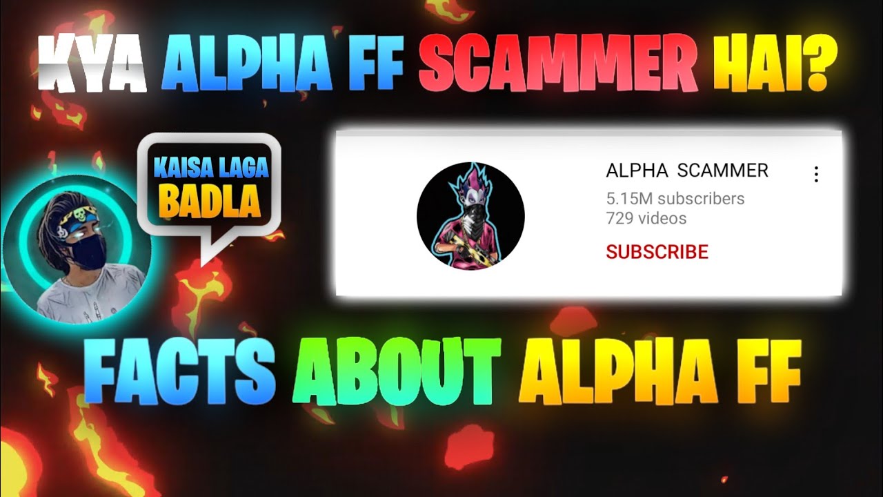 Facts about ALPHA FreeFire🤯|Why alpha ff not upload video|Why alpha ...
