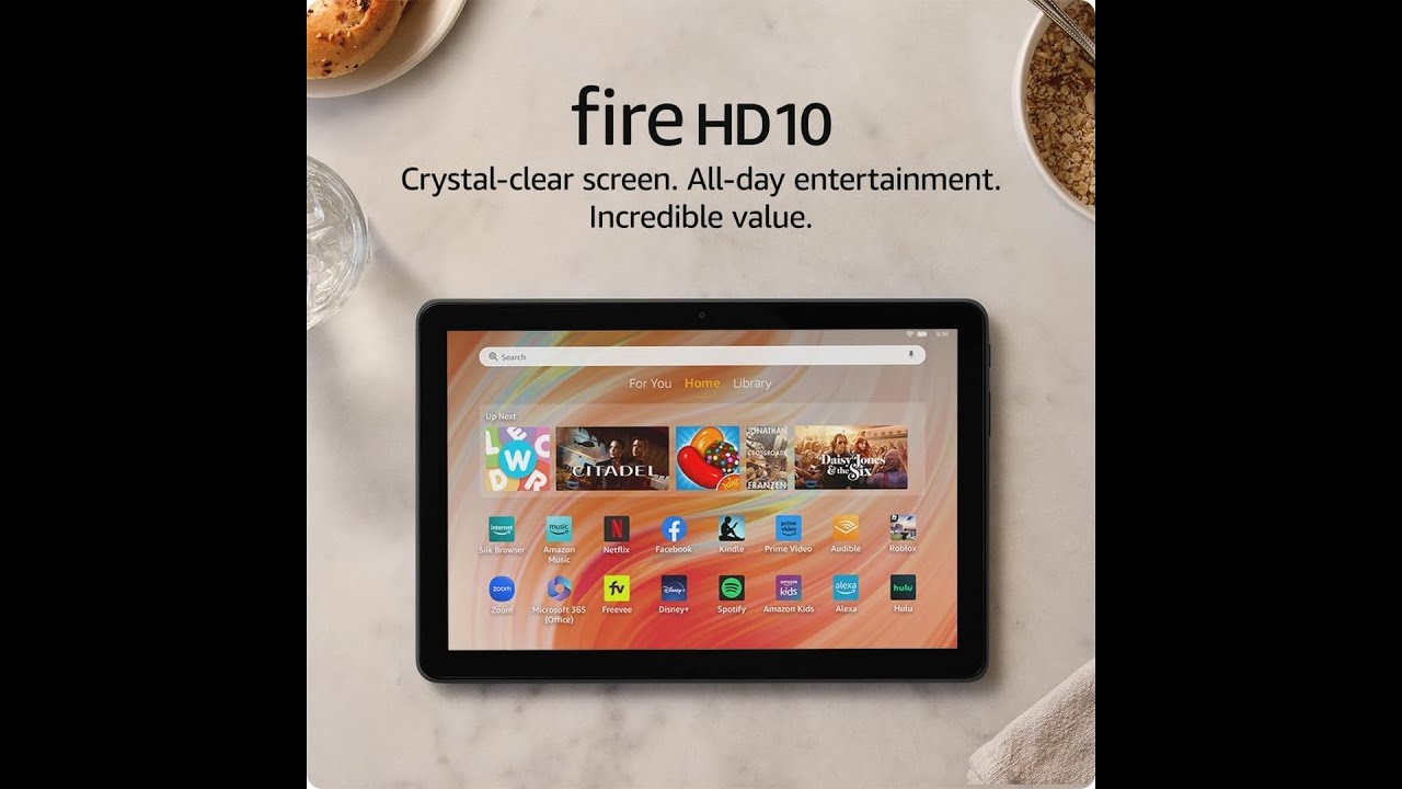 Amazon Fire HD 10 Tablet: 25% Faster, 10.1" HD - YouTube