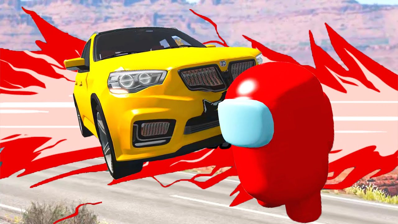 AMONG US + BEAMNG DRIVE