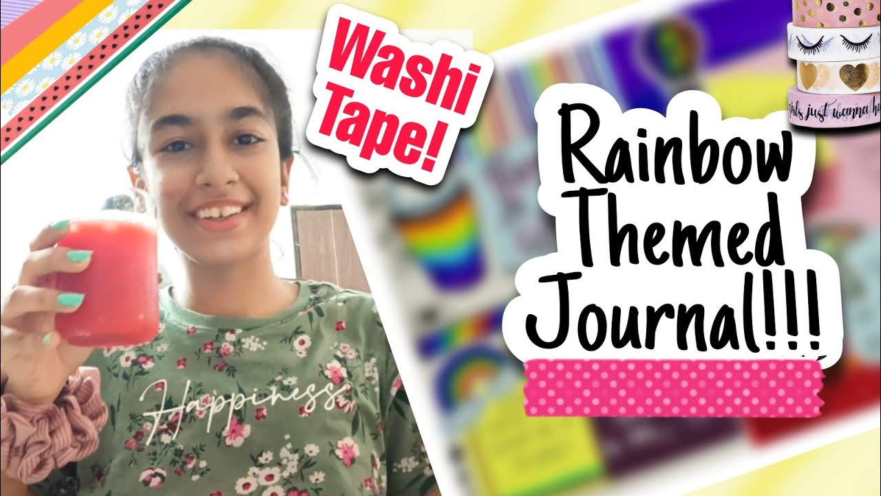 Rainbow Themed Journal!!!🌈😍 | Riya's Amazing World - YouTube
