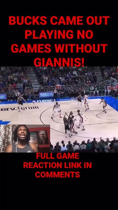 BUCKS VS HEAT REACTION PLAYOFFS GAME 2 BUCKS VS HEAT HIGHLIGHTS REACTION #nbashort #nbashorts # ...
