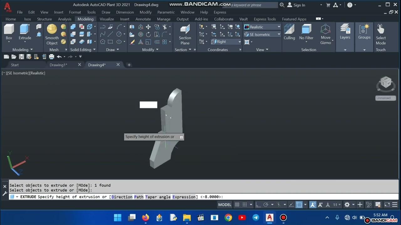 AutoCAD basic tutorial for beginners 3D by Afan Oromoo part 6 - YouTube