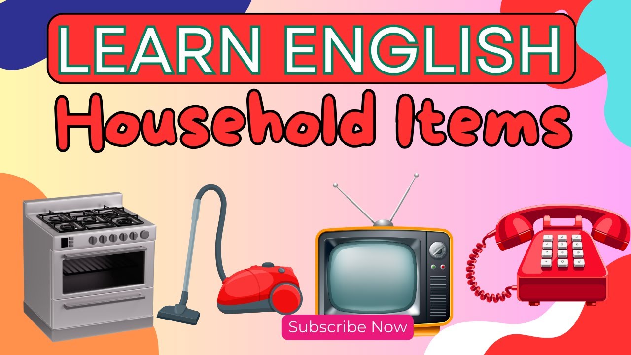 50 Household Items | Household Vocabulary | English Vocabulary # ...