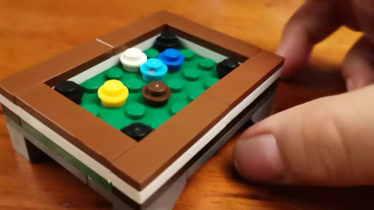Mesa de ping pong y de billar lego - YouTube