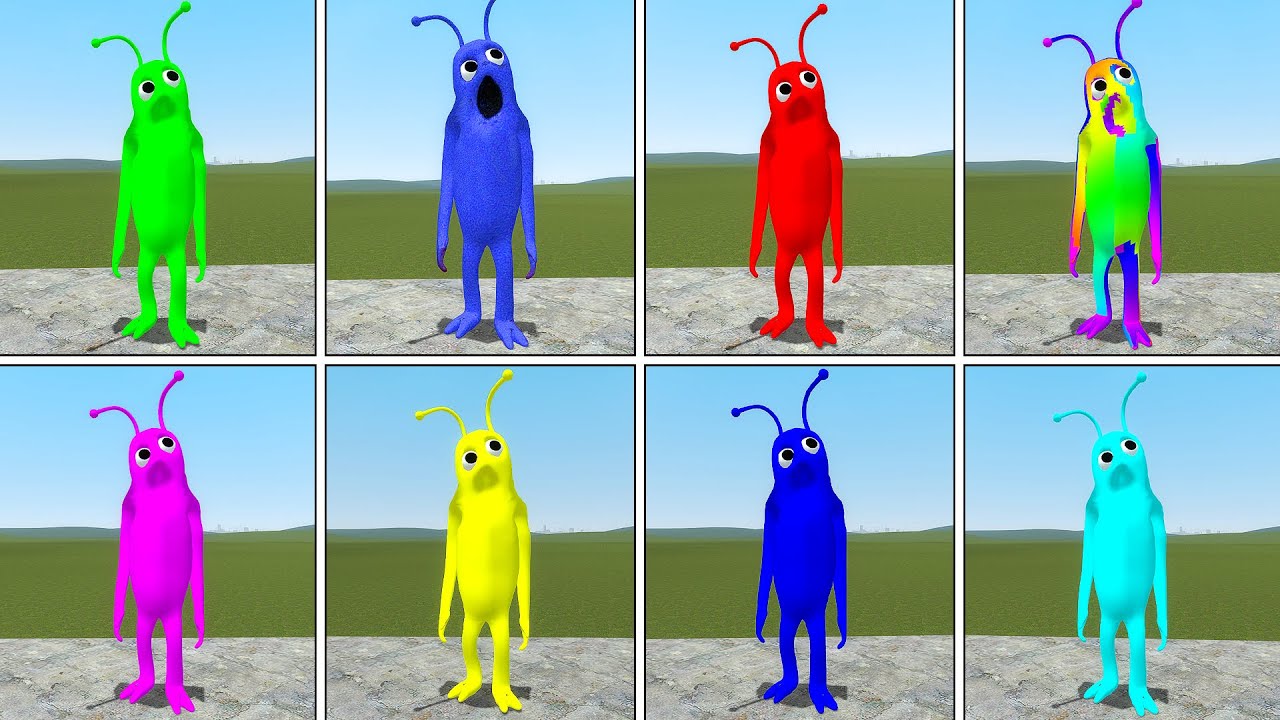 COSTUME MAN ALL COLORS In Garry's Mod! [ Trevor Henderson ] - YouTube