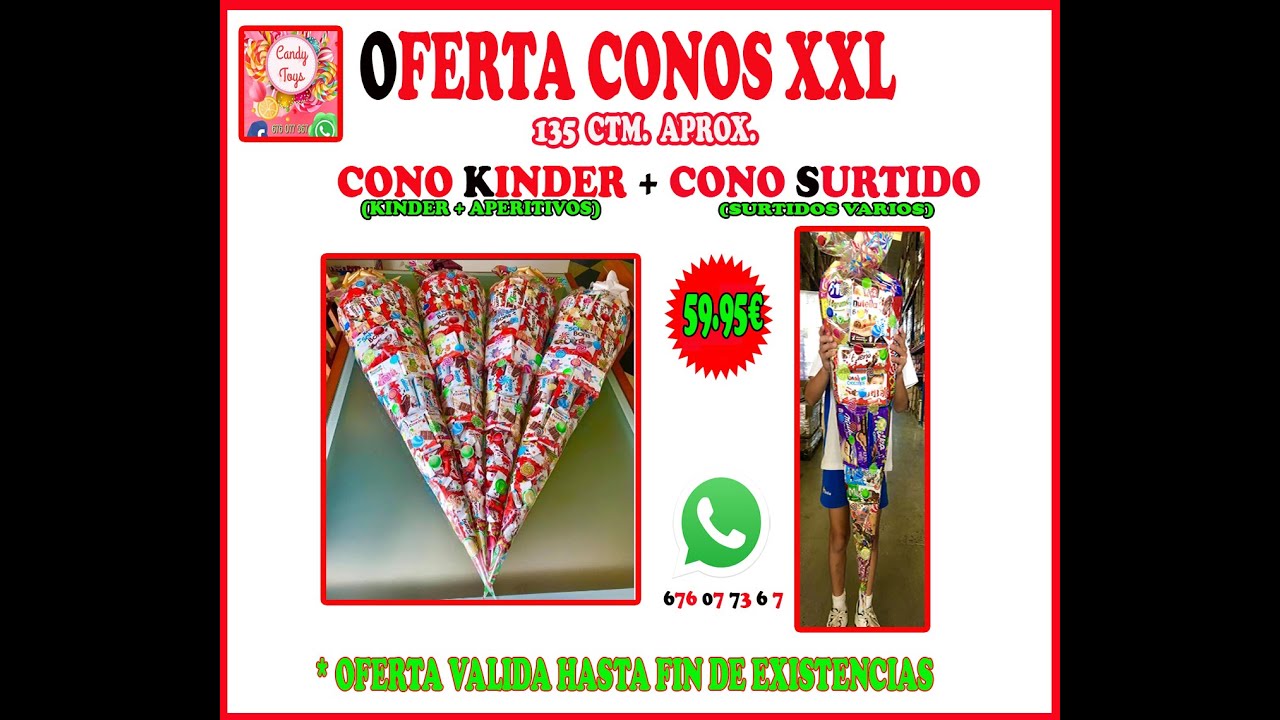 OFERTA CONO KINDER + CONO SURTIDOPRECIO 59.95€#conoxxl #conokinder # ...