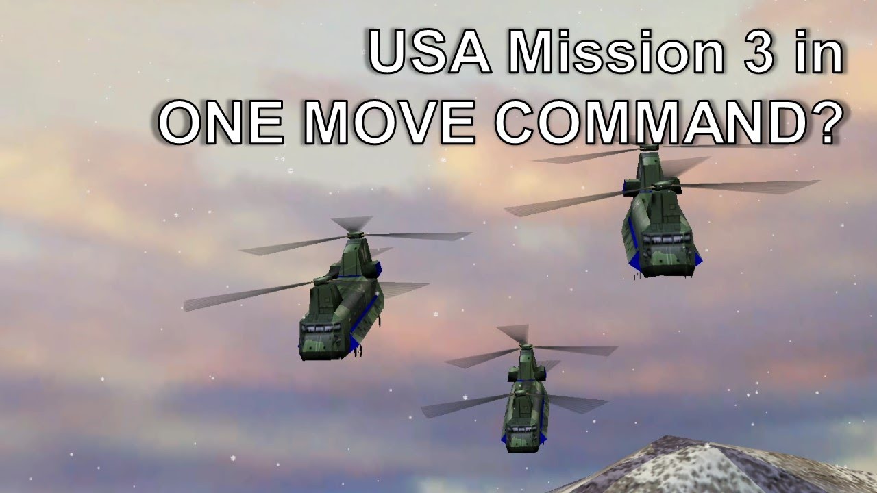 [Zero Hour] Complete USA Mission 3 with JUST 1 MOVE COMMAND! (Easy ...