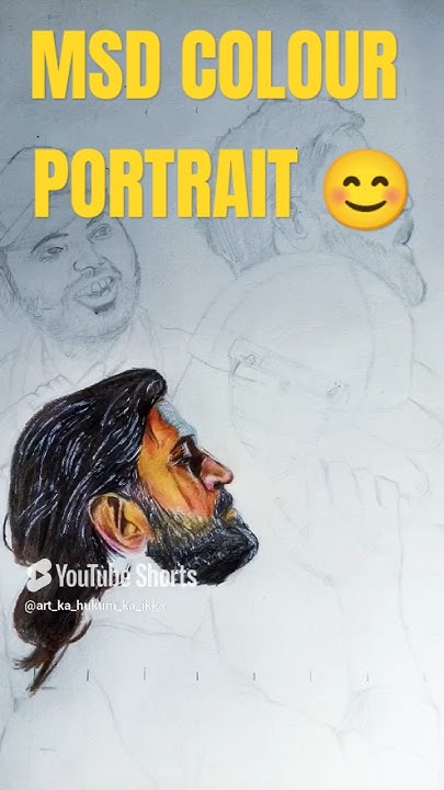 💛💙 ️ MSD colour pencil drawing PART 1 #msdhoni #rohitsharma#viratkohli ...