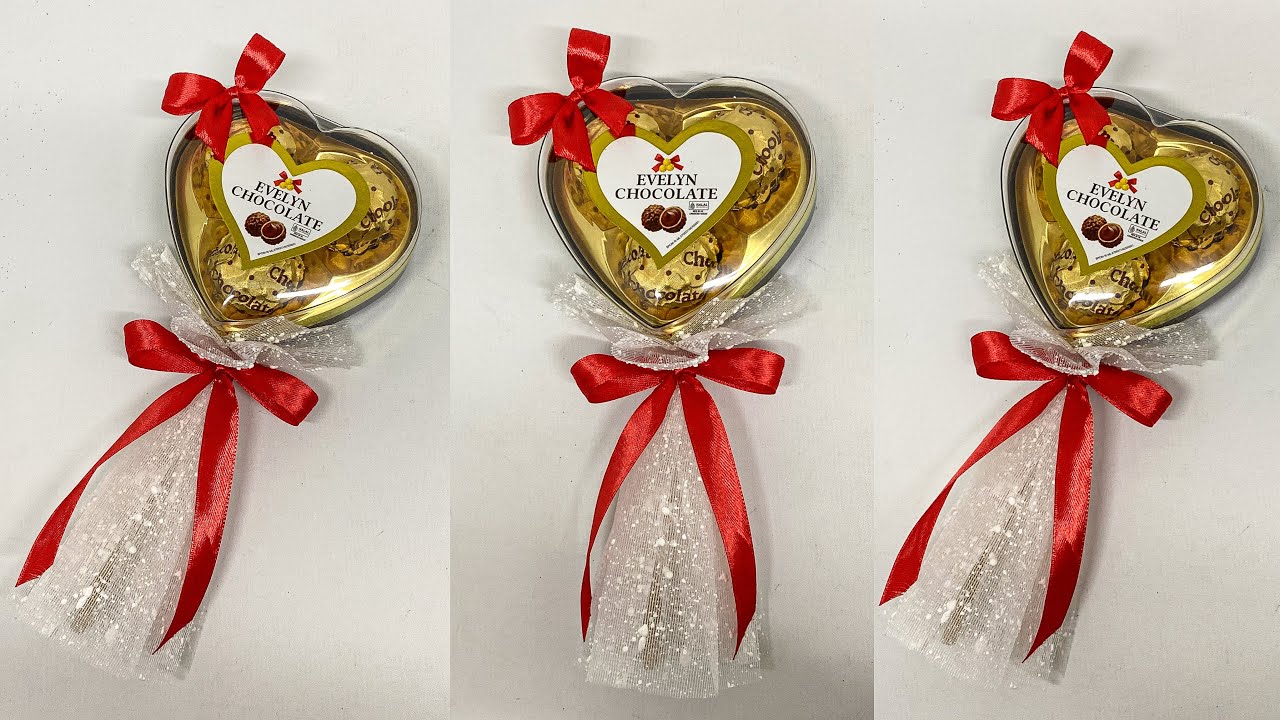 DIY | Simple Mini Chocolate Bouquet | Easy Way Gift Ideas - YouTube