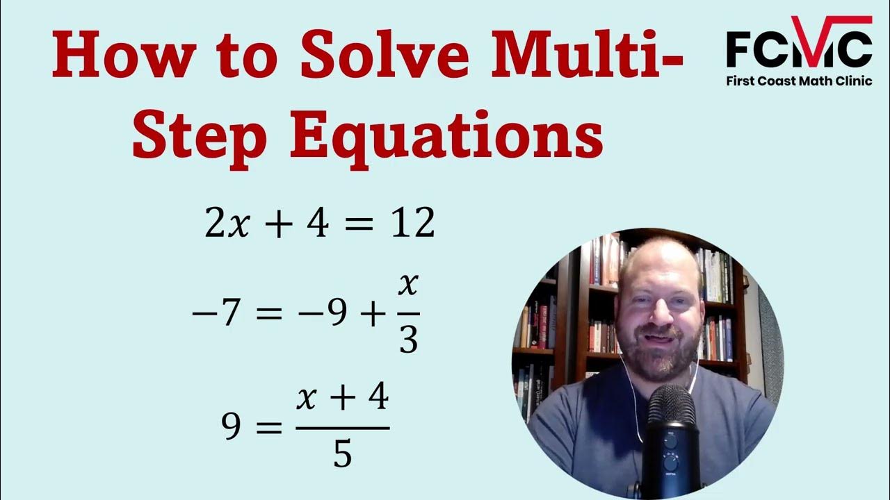 How to Solve Multi-Step Equations with Variables on 1-Side - YouTube