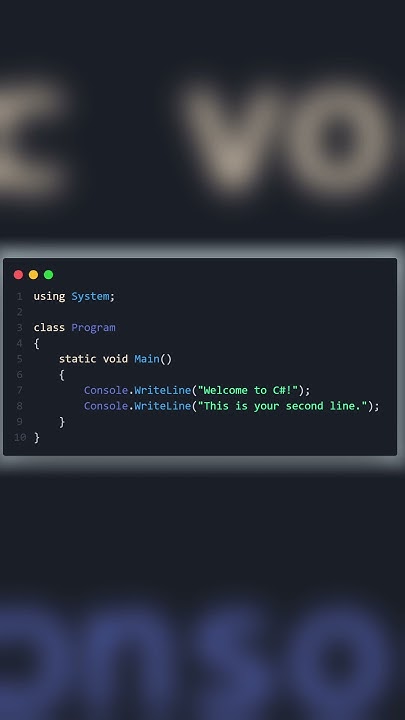 How Console.WriteLine Works in C# | Explained Simply 🖨️ #shorts #coding ...